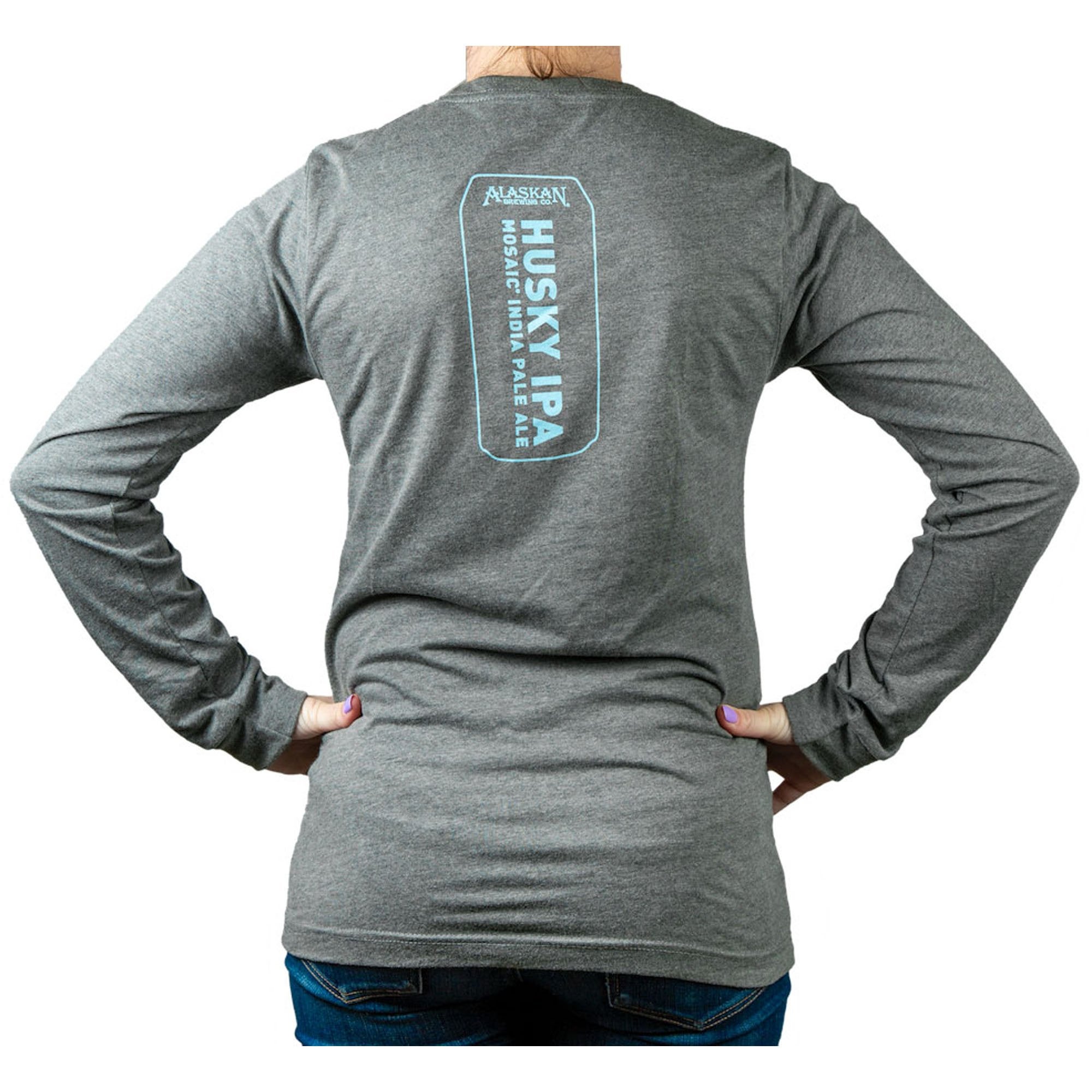 Husky IPA Can Label Long Sleeve Tee | Alaskan Brewing Co.